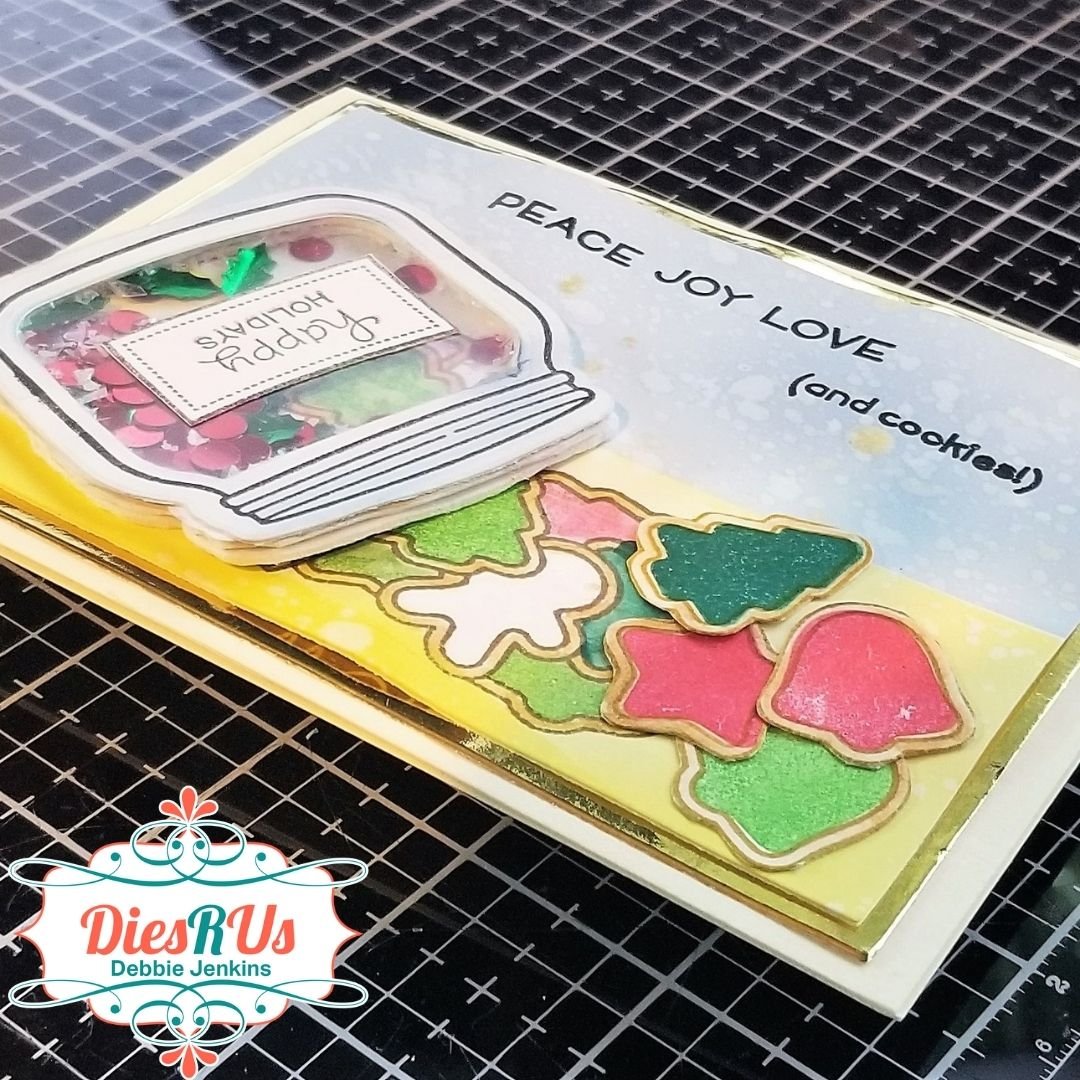 How to create a Christmas Cookie Jar Shaker Card - Debbie J's Crafting ...