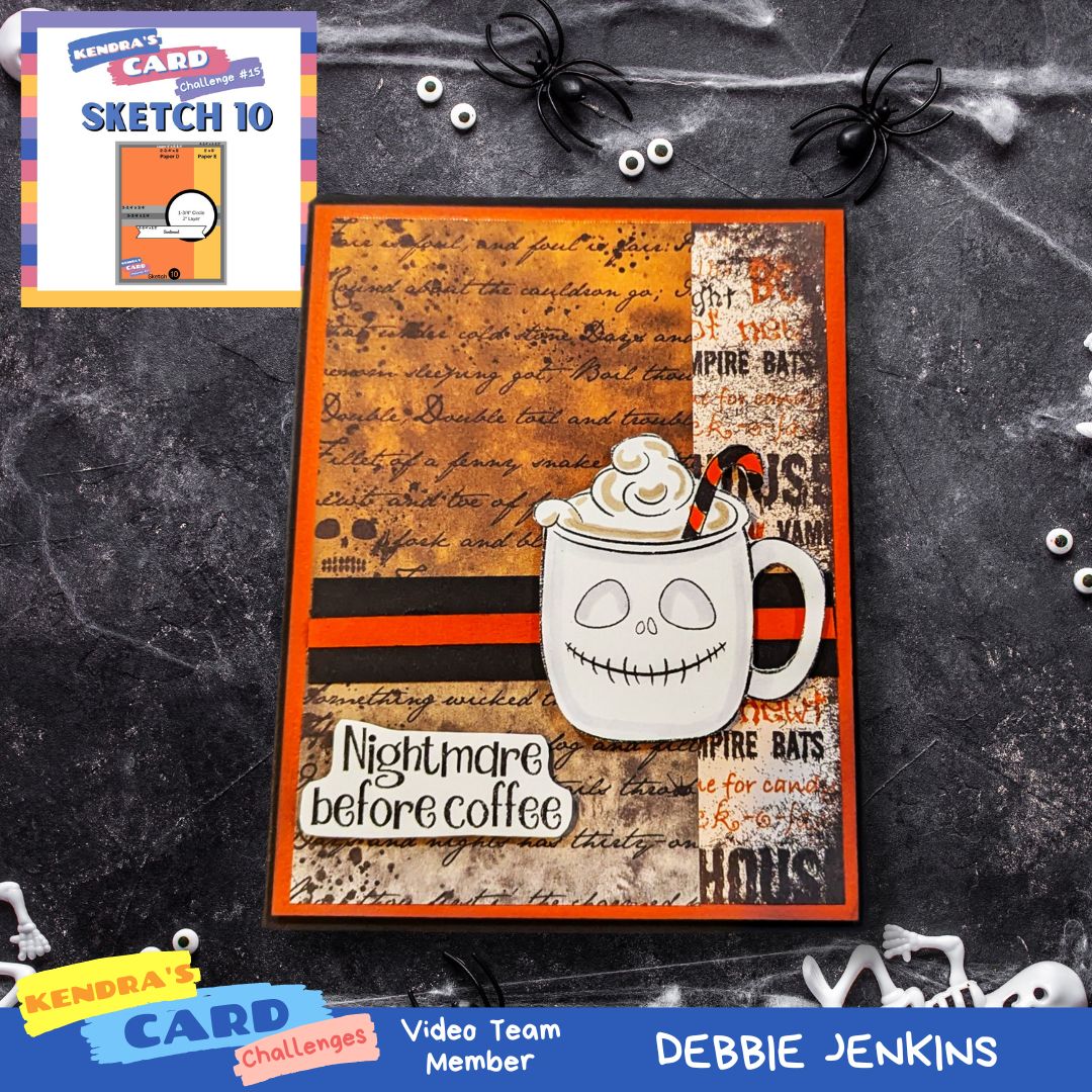 Spooky Brew: Crafting a Halloween Coffee Card | #kendrascardchallenge15 ...